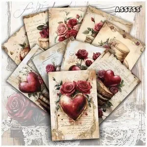 ASSTSS | Office | Nwt 2pc Vintage Valentine Junk Journal Paper ...
